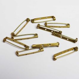 Brooch Pin 30mm Pack of 30 Brass | Specialist Crafts